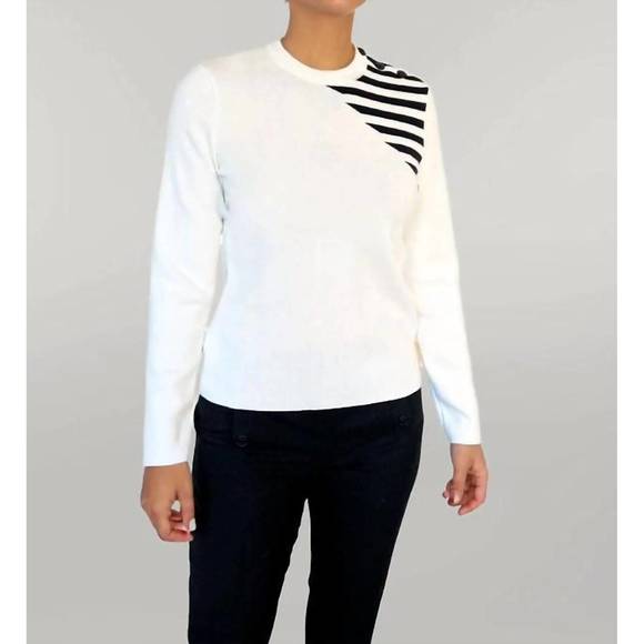 Saint James | Sweaters | New Saint James Iris Sweater In Whitenavy ...